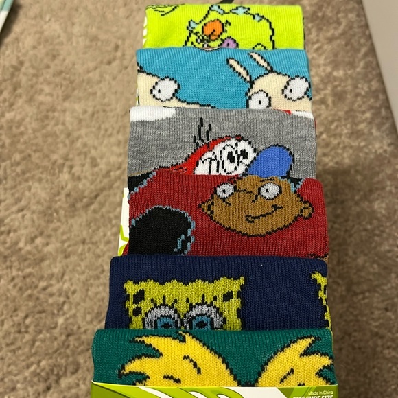 Nickelodeon | Underwear & Socks | Nickelodeon Crew Socks 6 Pack | Poshmark
